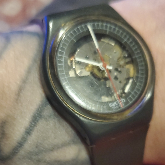 Swatch | Accessories | Vintage Swatch Black Smartwatch With Sleek ...